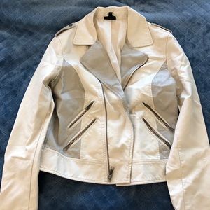 Apt. 9 | Jackets & Coats | Cream Faux Moto Jacket | Poshmark
